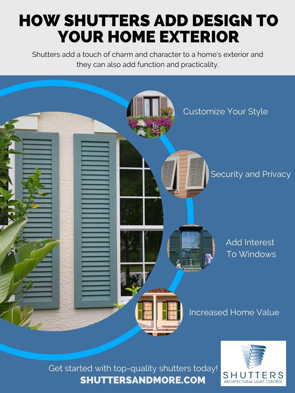How Shutters Add Home Design - Exterior Shutters Los Angeles - Shutters and More, Inc.